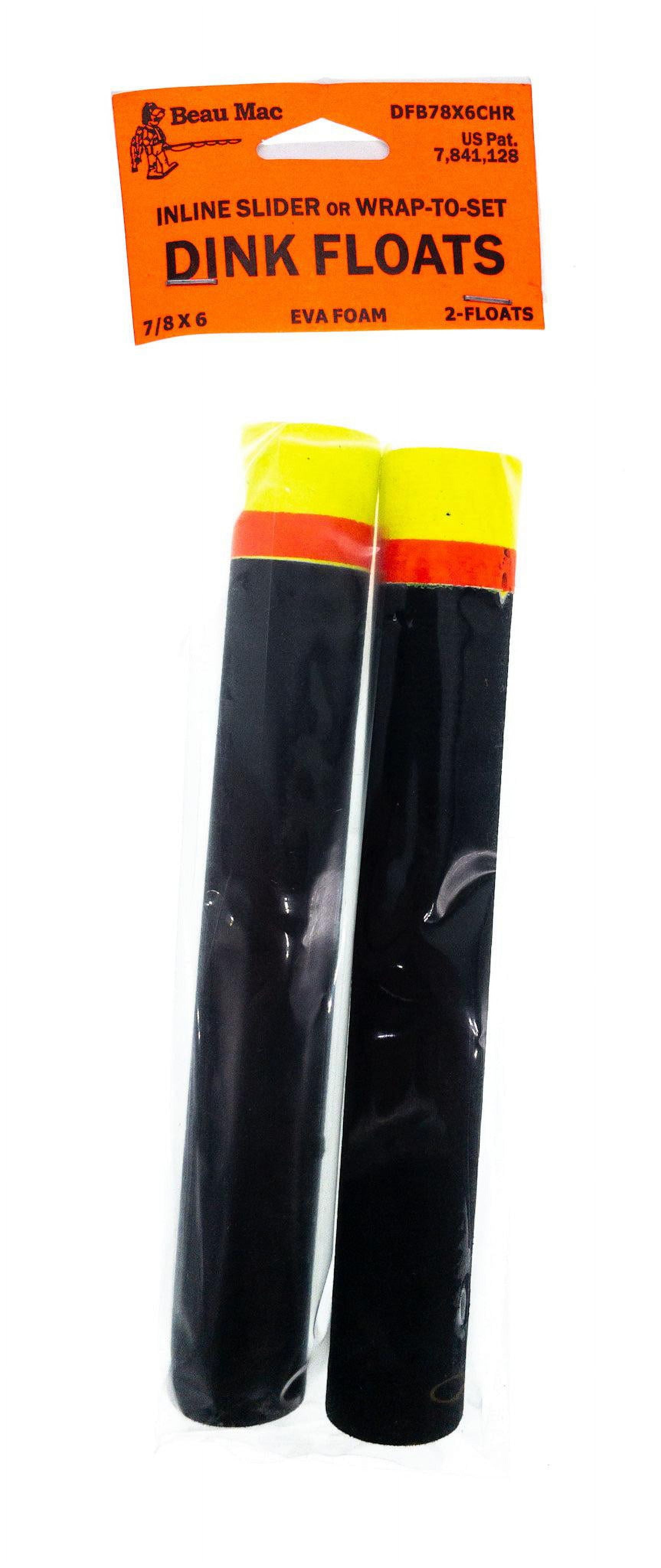 Beau Mac Inline Slider Dink Floats Black Chartreuse QTY 2 - Walmart.com