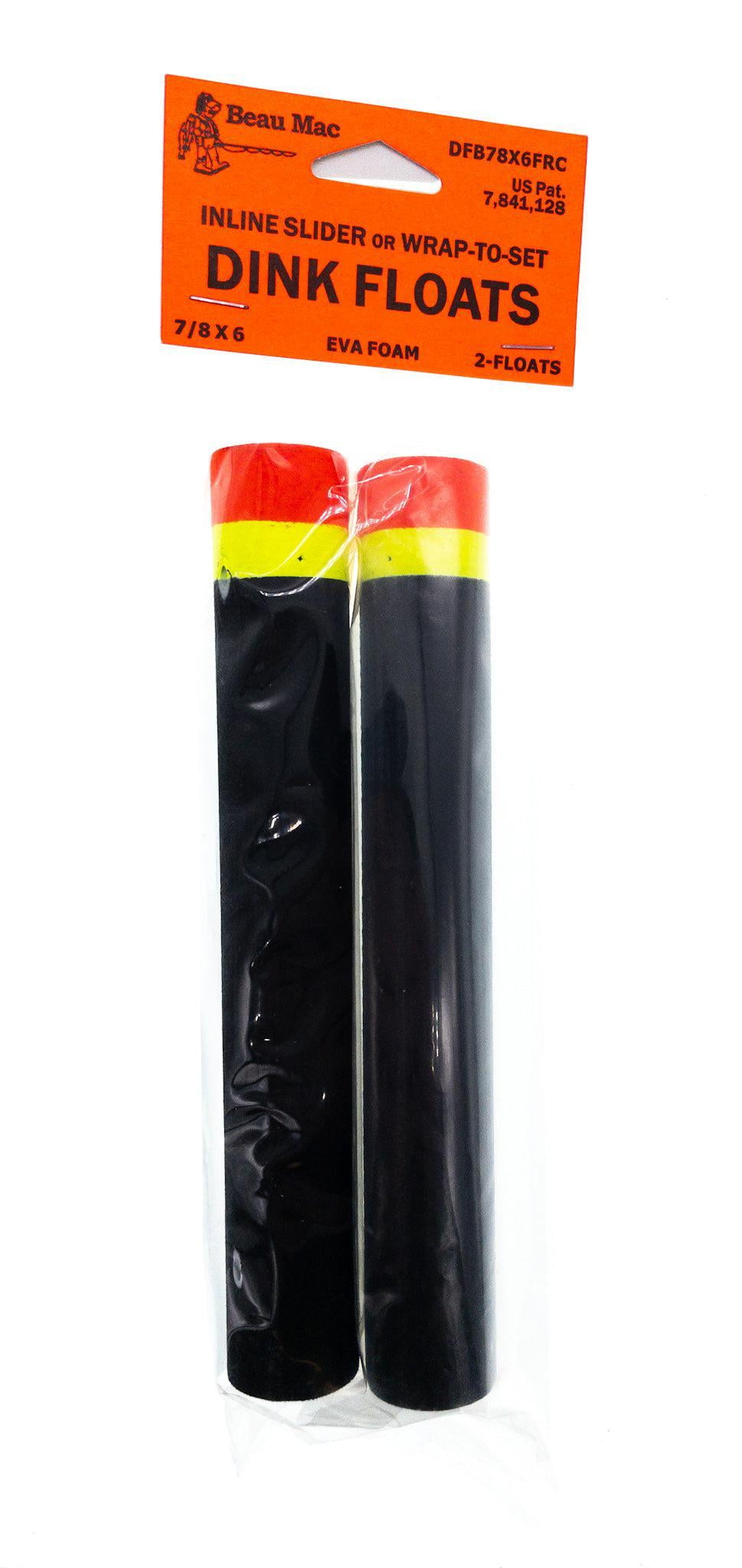 Beau Mac Inline Slider Dink Floats Black Fluro Orange QTY 2 - Walmart.com