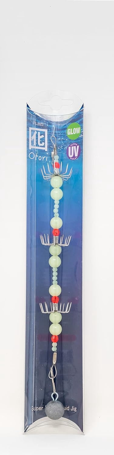 Beau Mac Otori Beaded Squid Jigs 3 Hook PSJBB3 - Walmart.com