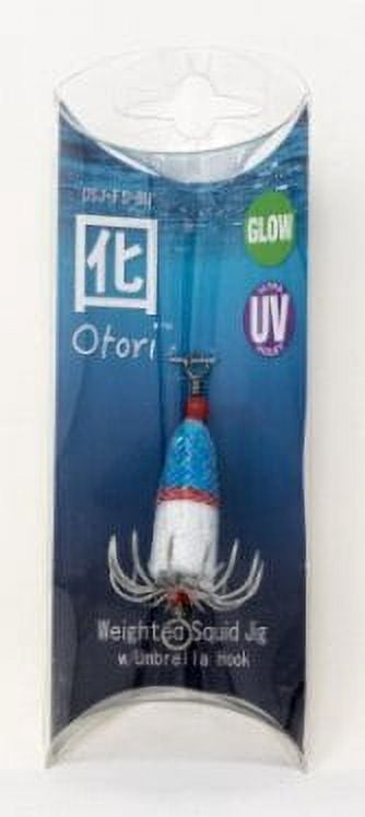 Beau Mac Otori Squid Jig Blue Glow 1 1/8 - Walmart.com