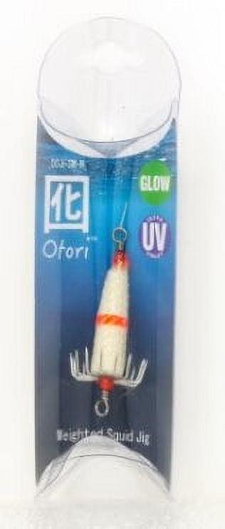 Beau Mac Otori Squid Jig Skinny 7/8" Medium Natural Glow OSJ-SM-N ...