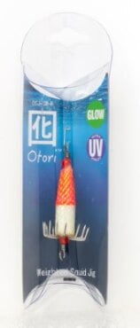 Beau Mac Otori Squid Jig Skinny 7/8" Red Glow OSJ-SM-R - Walmart.com