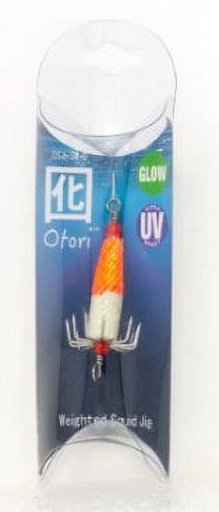 Beau Mac Otori Squid Jig Skinny Med. Orange Glow 7/8" OSJ-SM-O ...