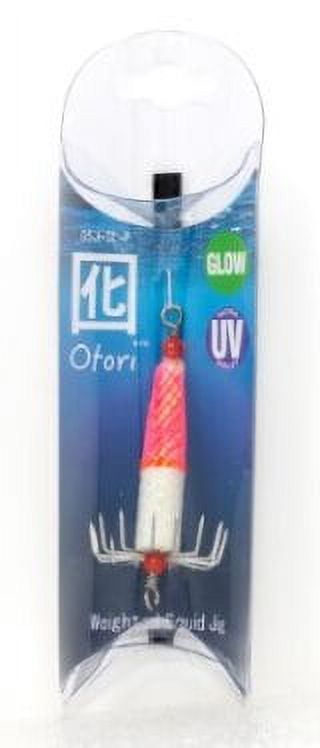 Beau Mac Otori Squid Skinny Long Pink Glow 1 1/8" OSJ-SL-P - Walmart.com