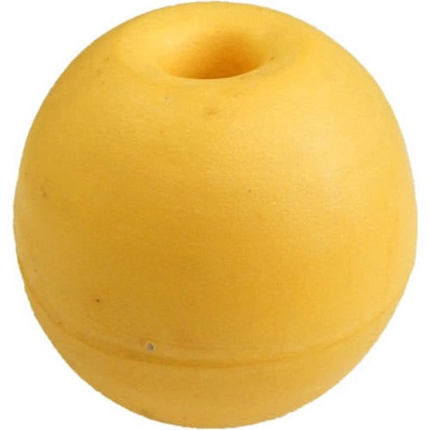 Beau Mac PVC Round Rope Float, 3.7" Yellow - Walmart Business Supplies