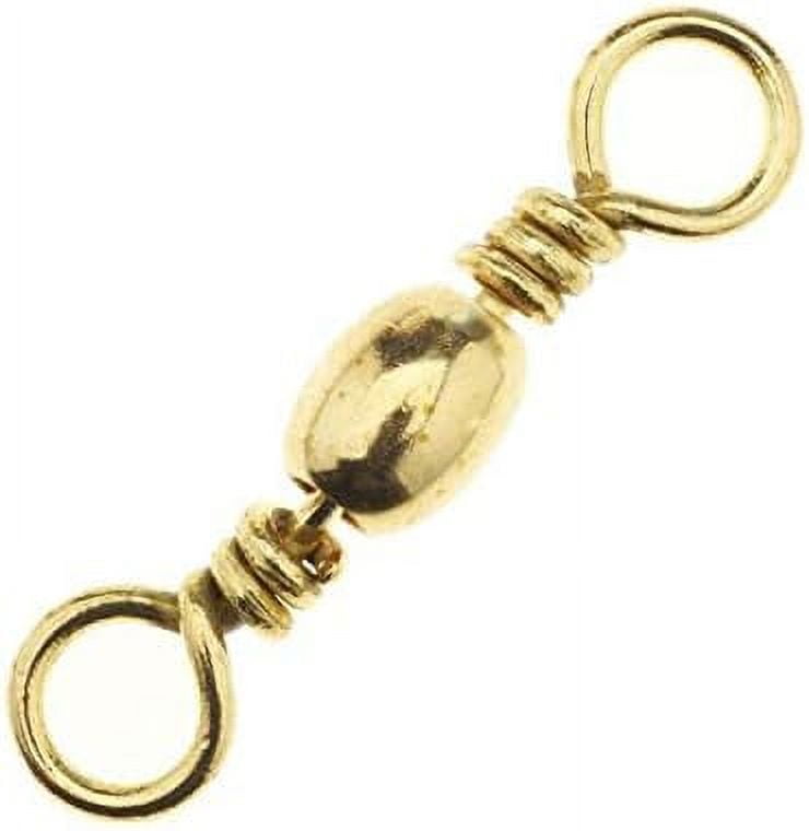 Beau Mac SMI Barrel Swivel Brass size 1 4 pack - Walmart.com