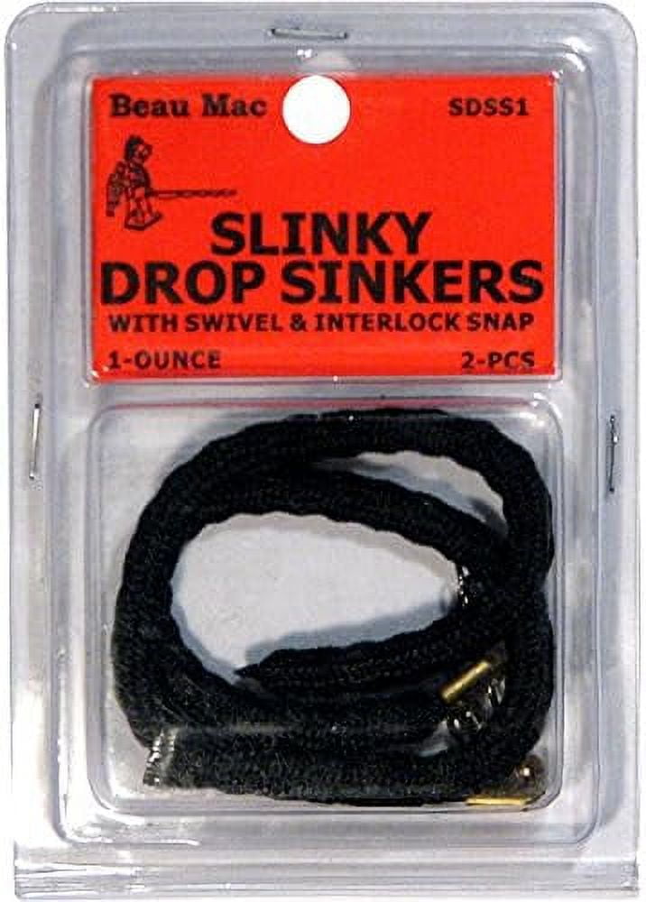 Beau Mac Slinky Drop Sinkers #1 Black 2pcs BEAUUSDSS1 - Walmart.com
