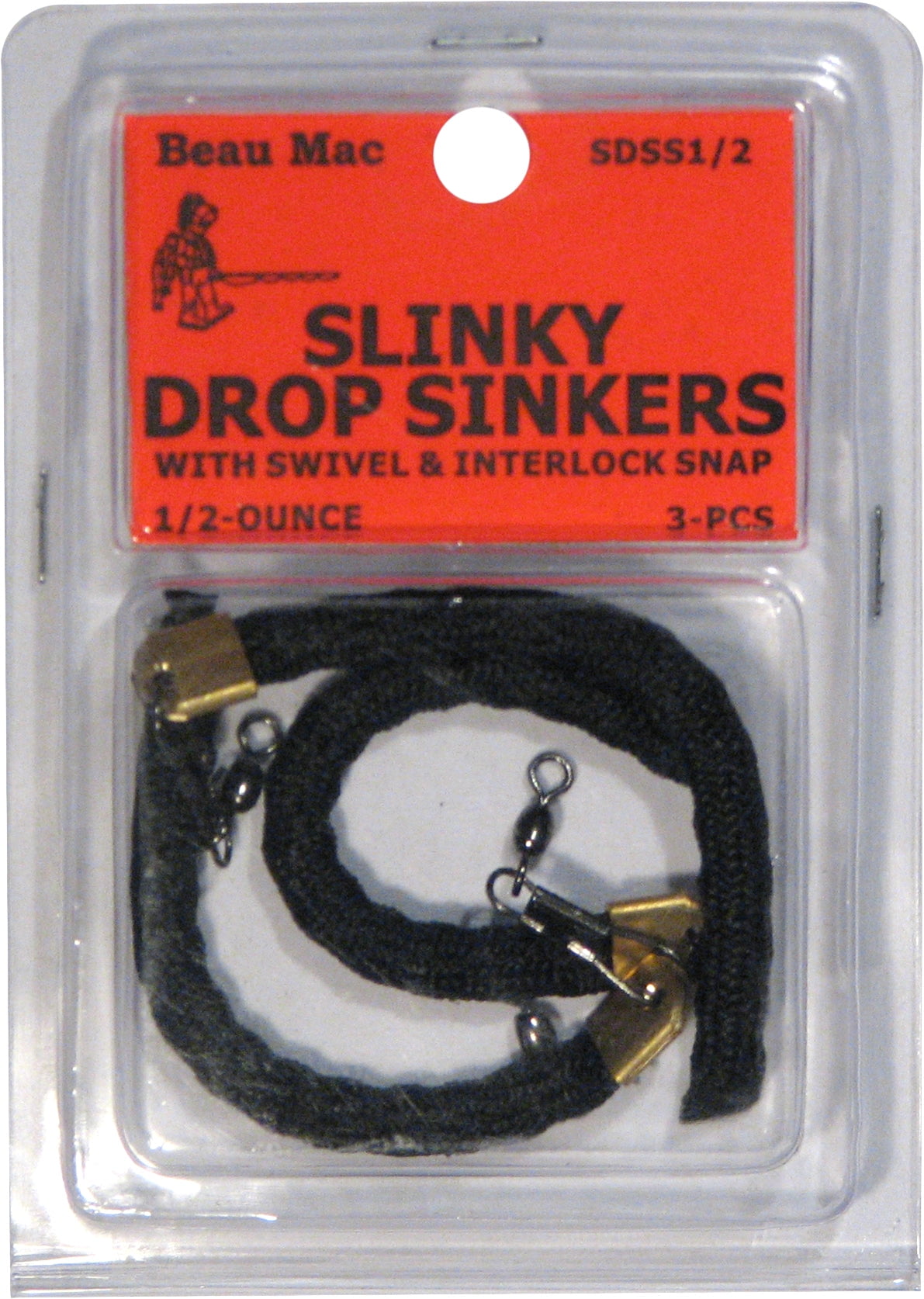 Beau Mac Slinky Drop Sinkers Black 3pcs BEAUUSDSS12 - Walmart.com