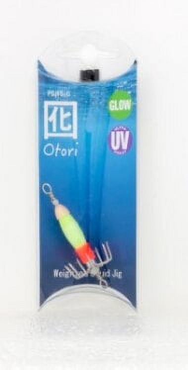 Beau-Mac Squid Jig Standard 7/8" Green Glow PSJFS-G - Walmart.com
