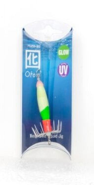 Beau-Mac Squid Jig Standard Medium Natural Glow/Green 1-1/8" - Walmart.com