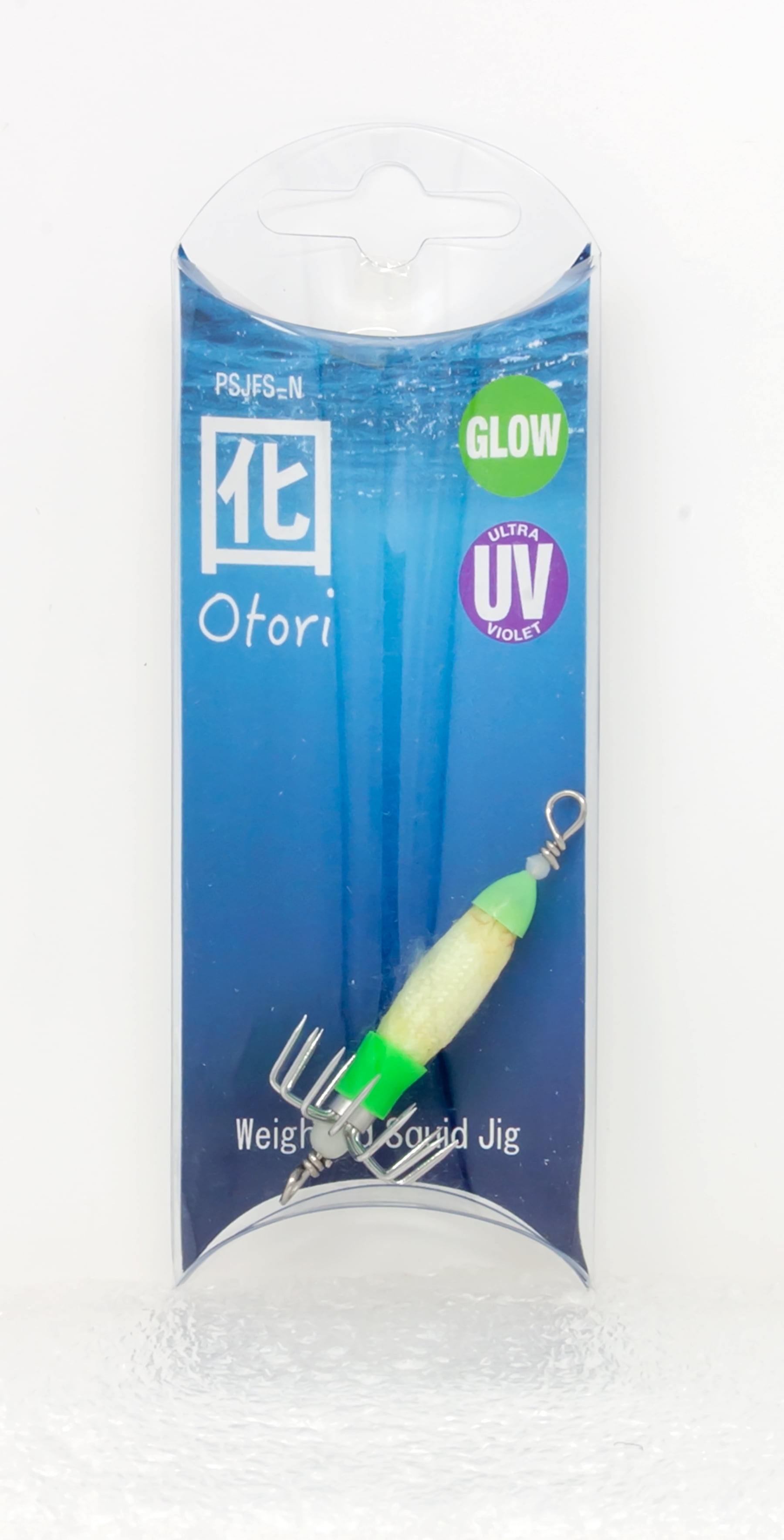 Beau-Mac Squid Jig Standard Natural Glow 7/8" PSJFS-N - Walmart.com
