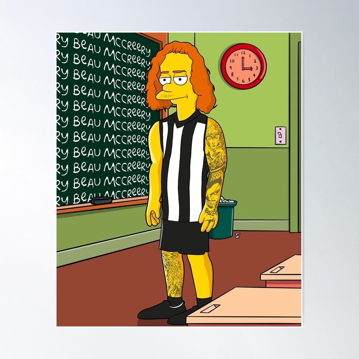 Beau Mccreery Classroom Poster Wall Art, Modern Wall Decor For Living ...