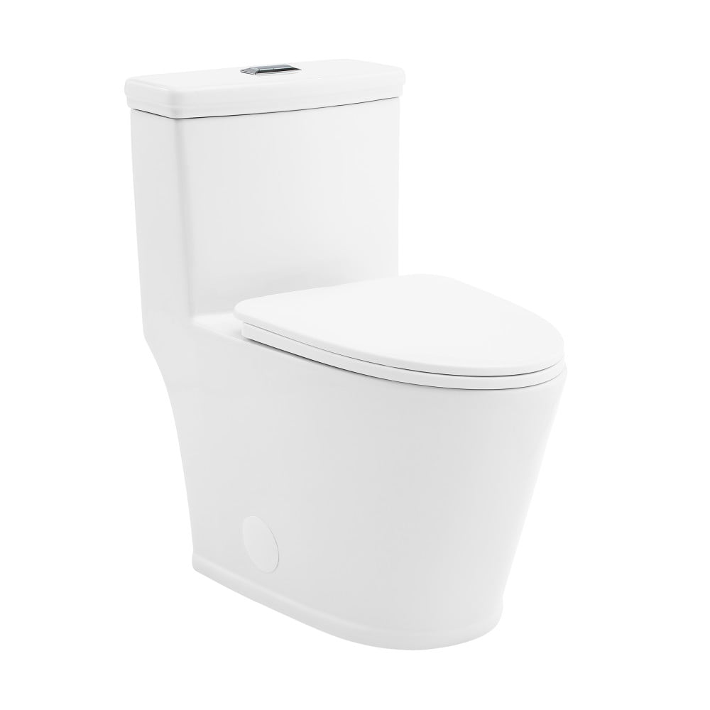 Beau One-Piece Elongated Toilet Dual-Flush 1.1/1.6 gpf - Walmart.com