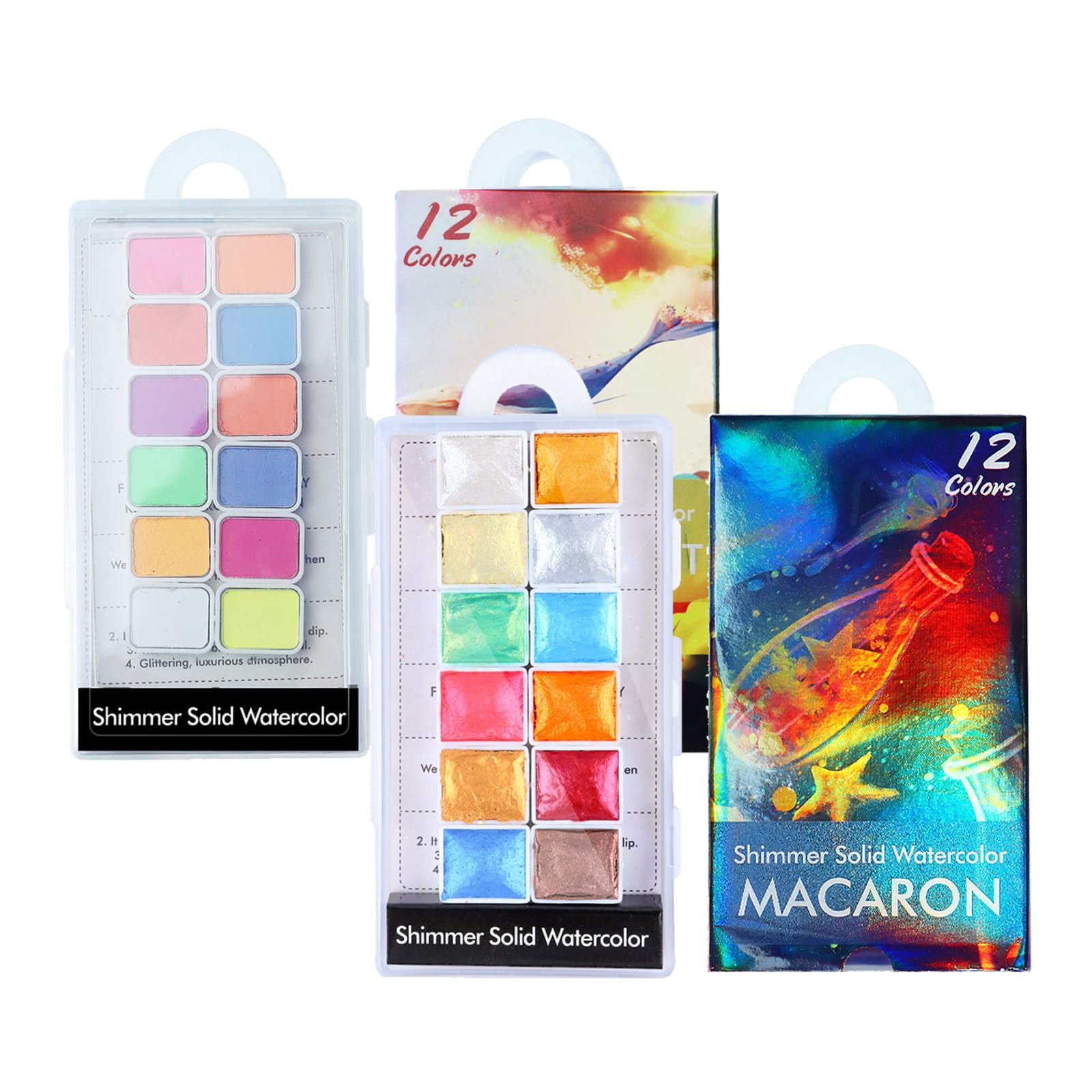 BeauFairy 24 Colors Solid Nail Pigment Powder Palette, Blooming Chrome ...