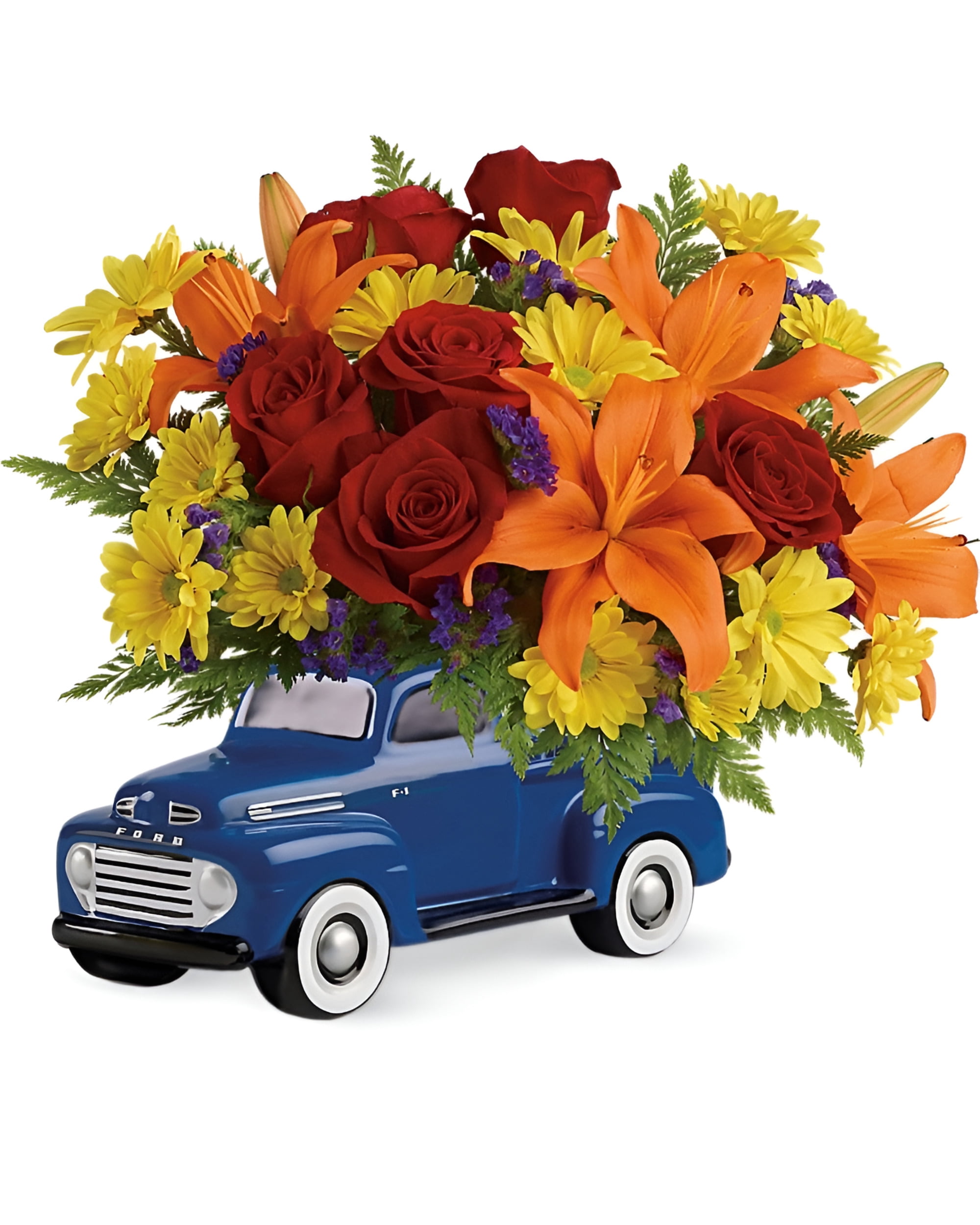 BeauMonde Flora Vintage Ford Pickup Bouquet by Teleflora - Walmart.com