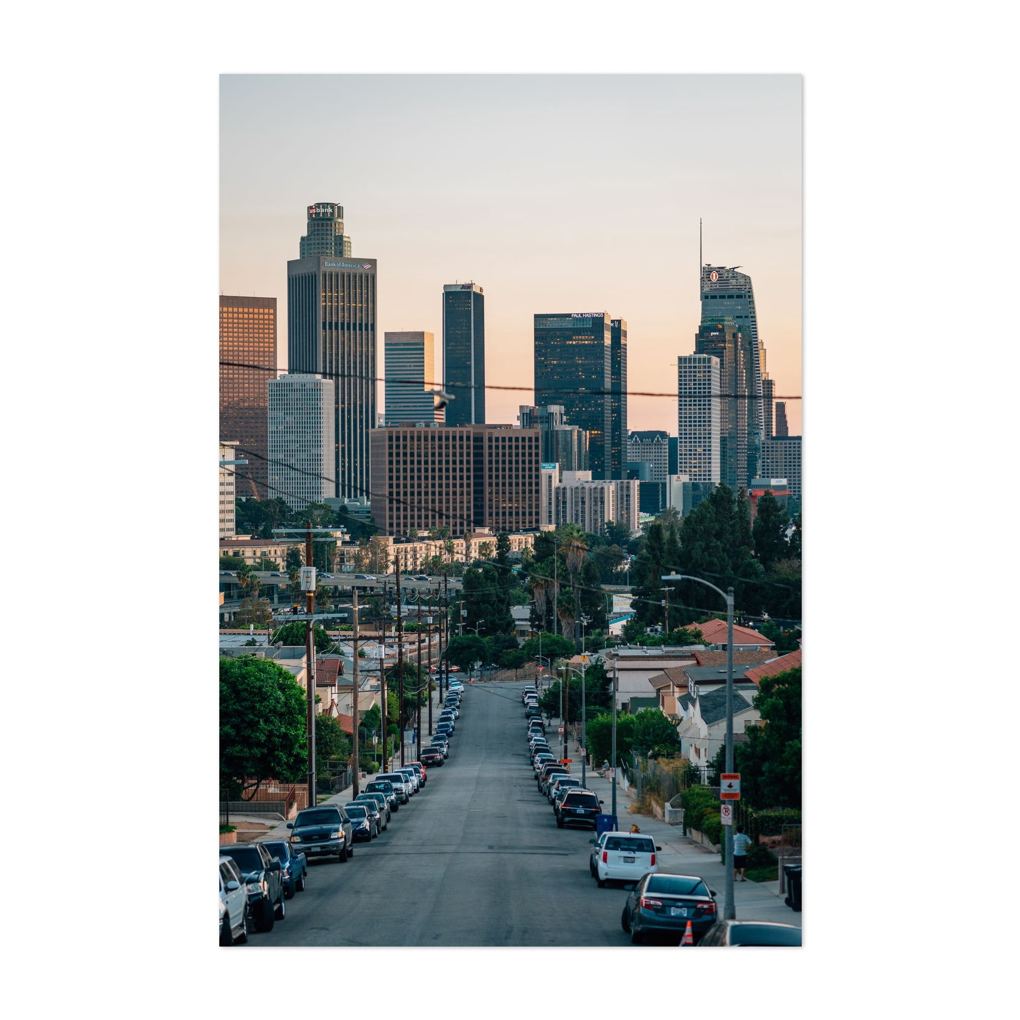 Beaudry Street 03 - Los Angeles California Photography Cityscape ...