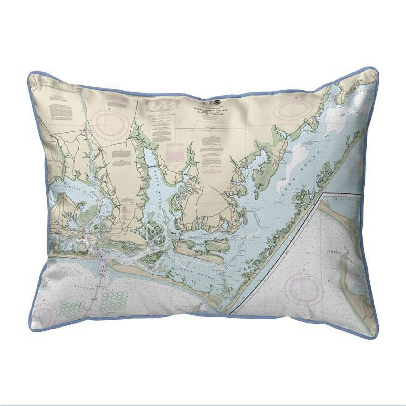 Beaufort Inlet & Part of Core Sound, NC Nautical Map Large Corded ...