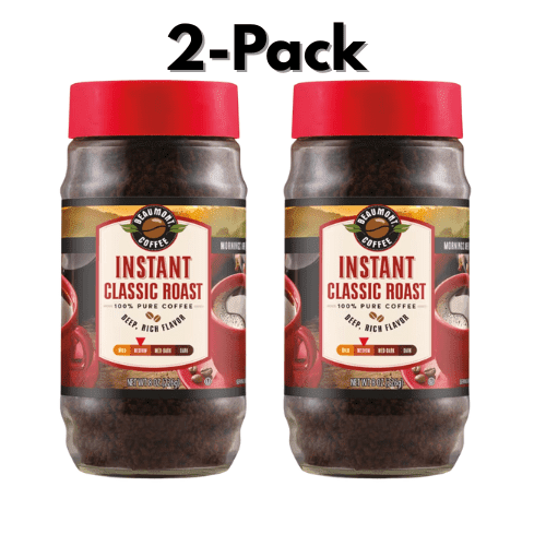 Beaumont Instant Classic Roast Coffee 2-Pack 8 oz - Walmart.com
