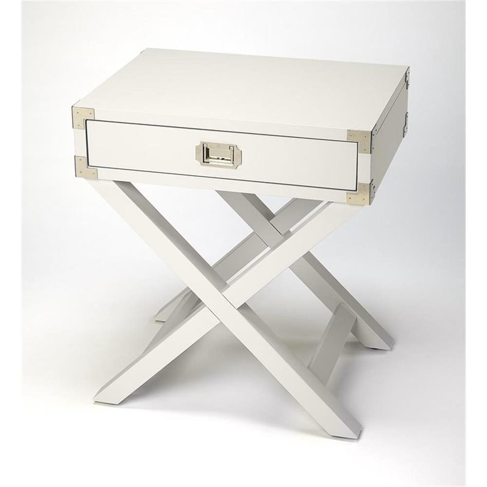 Campaign Nightstand White