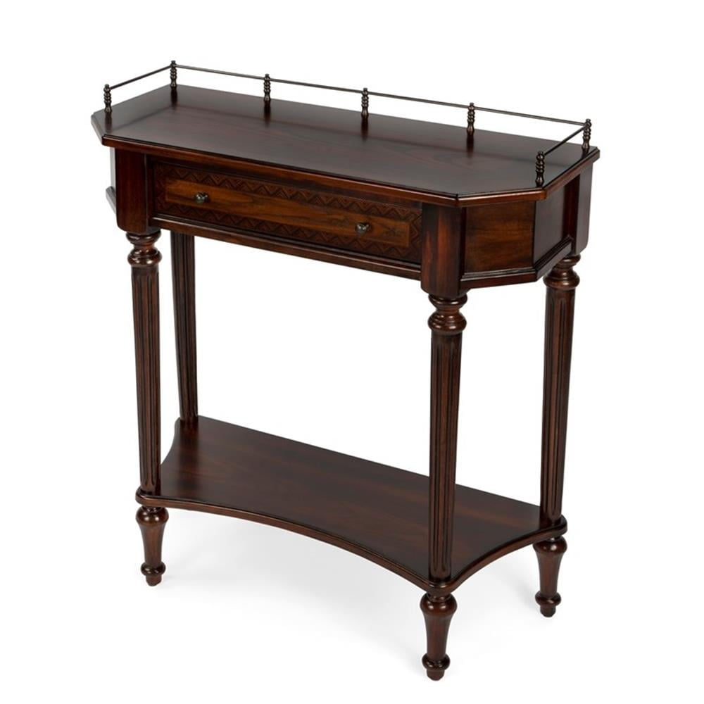 Beaumont Lane Modern Traditional Wood Console Table - Dark Brown ...