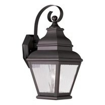 Beaumont Lane 2 Light Outdoor Wall Lantern in Black - Walmart.com