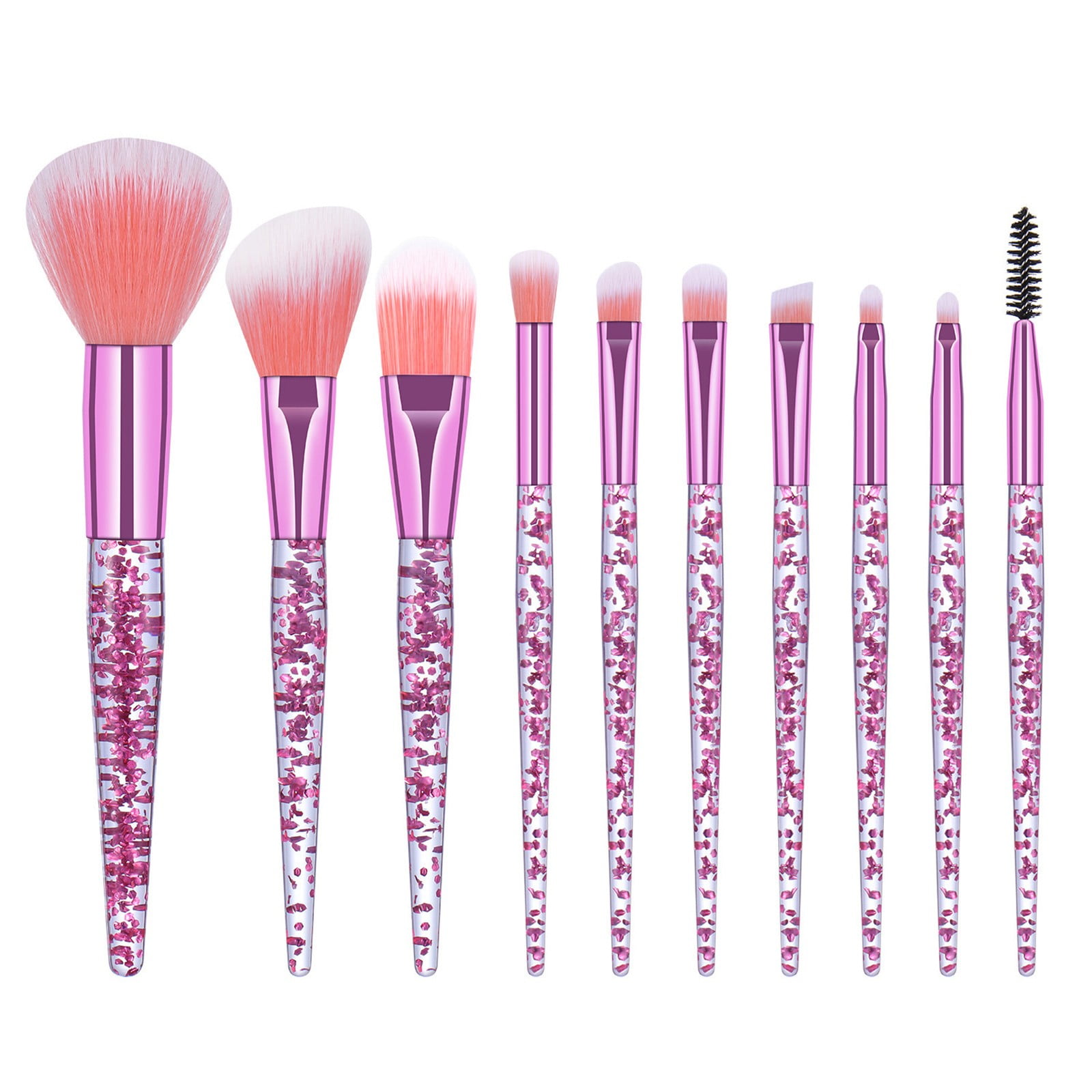 Beauos Clearance Dazzled Glitter Makeup Brush Set - Bling Cute Crystal ...