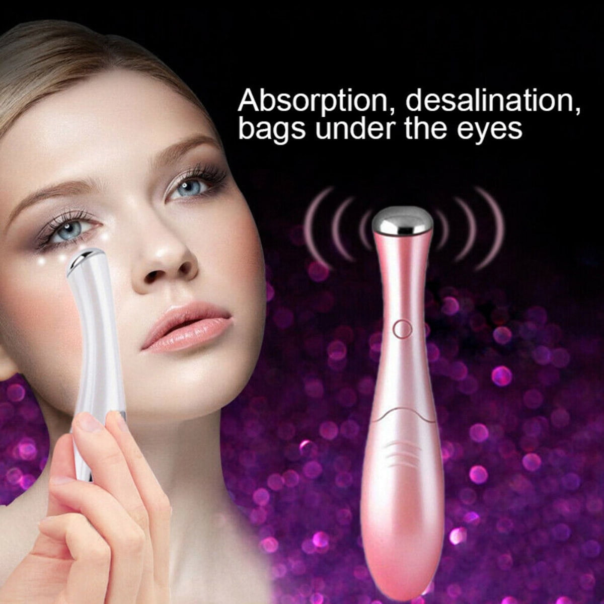 Beauos Clearance Electric Vibration Eye Massager Wrinkle Removal Dark ...