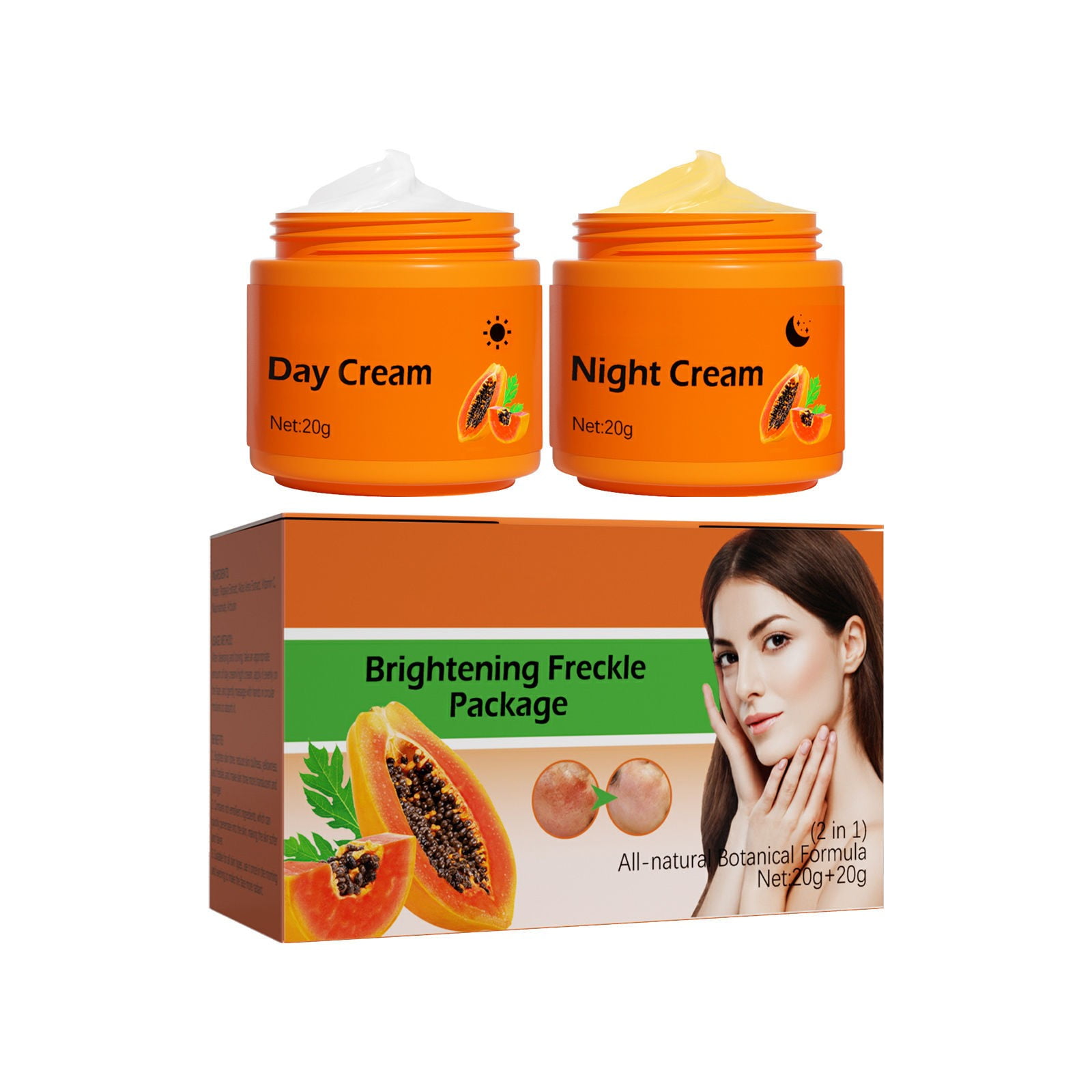 Beauos Clearance Papaya Freckle Care Facial Freckles and Dark Brightens ...