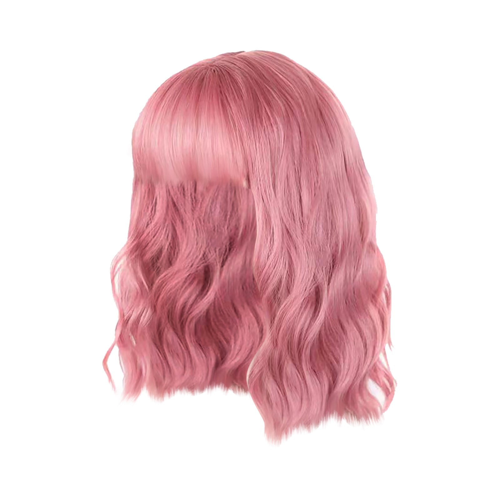 Beauos Clearance Wig Women's Short Hair Curly Hair Small Hair Air High ...