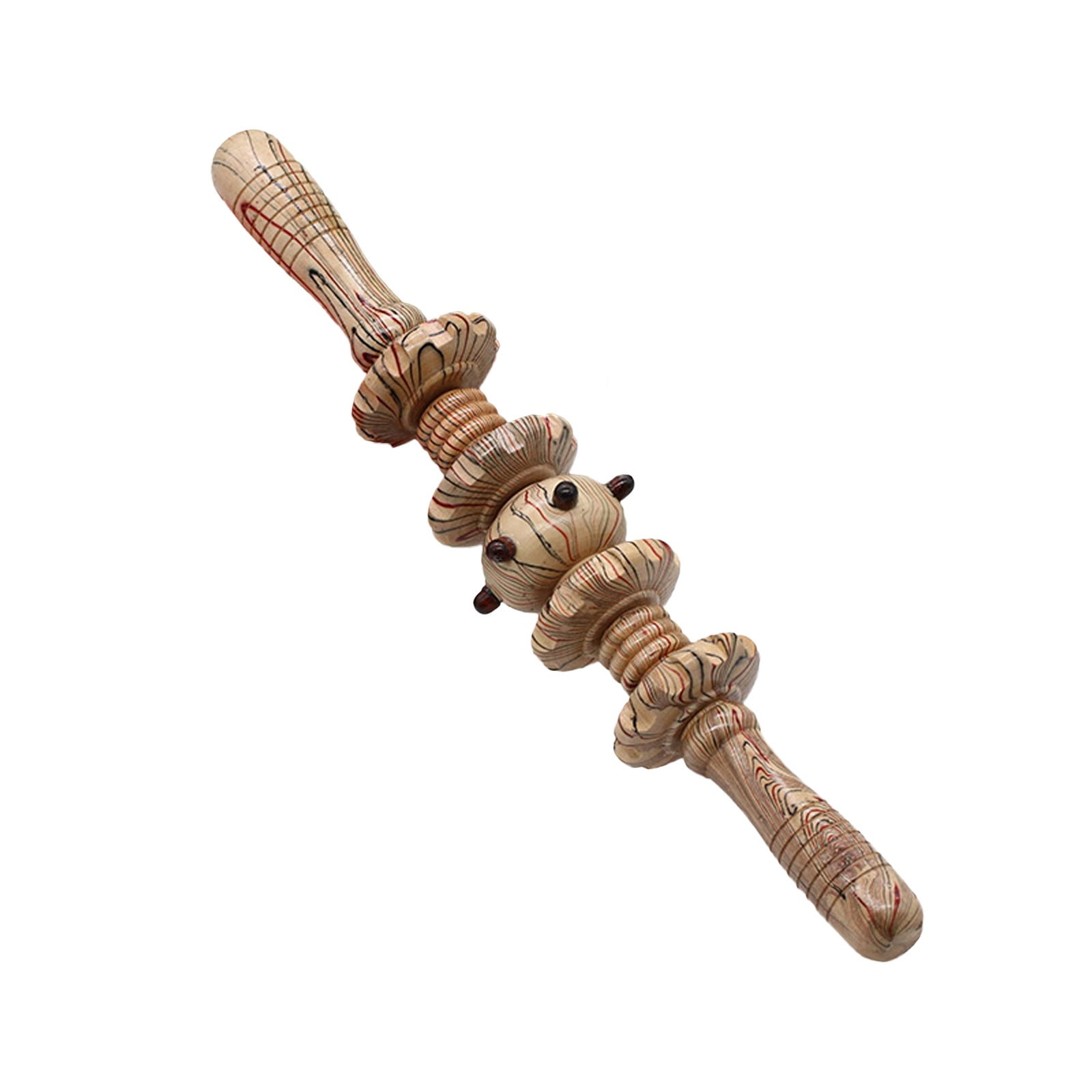 Beauos Clearance Wood Nine Wheel Abdominal Massager Massage Wheel ...