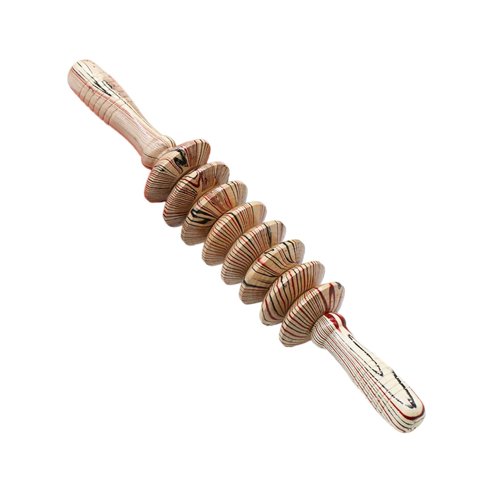 Beauos Clearance Wood Nine Wheel Abdominal Massager Massage Wheel ...