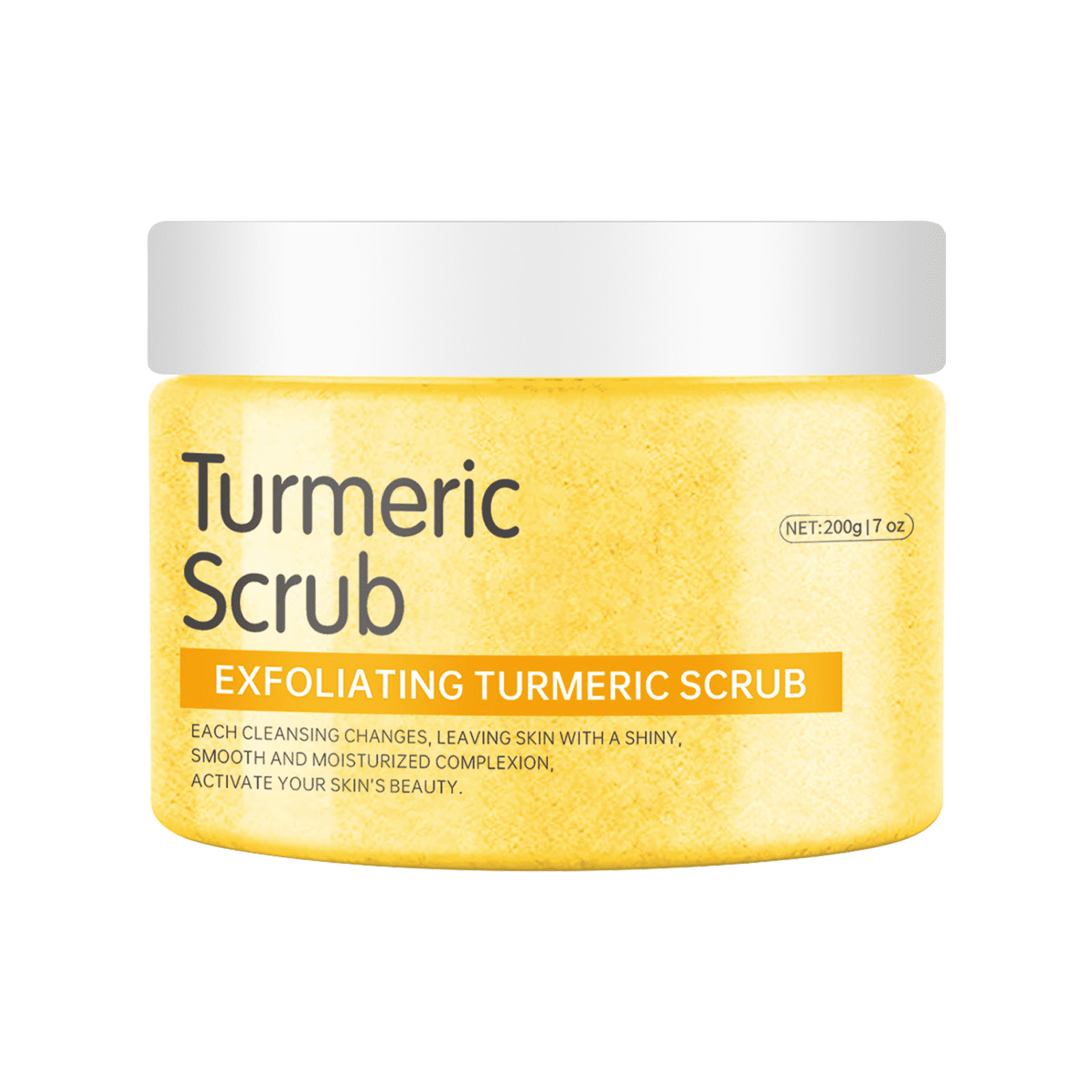 Beauos Exfoliating Turmeric Scrub and Skin Exfoliator with Collagen and ...
