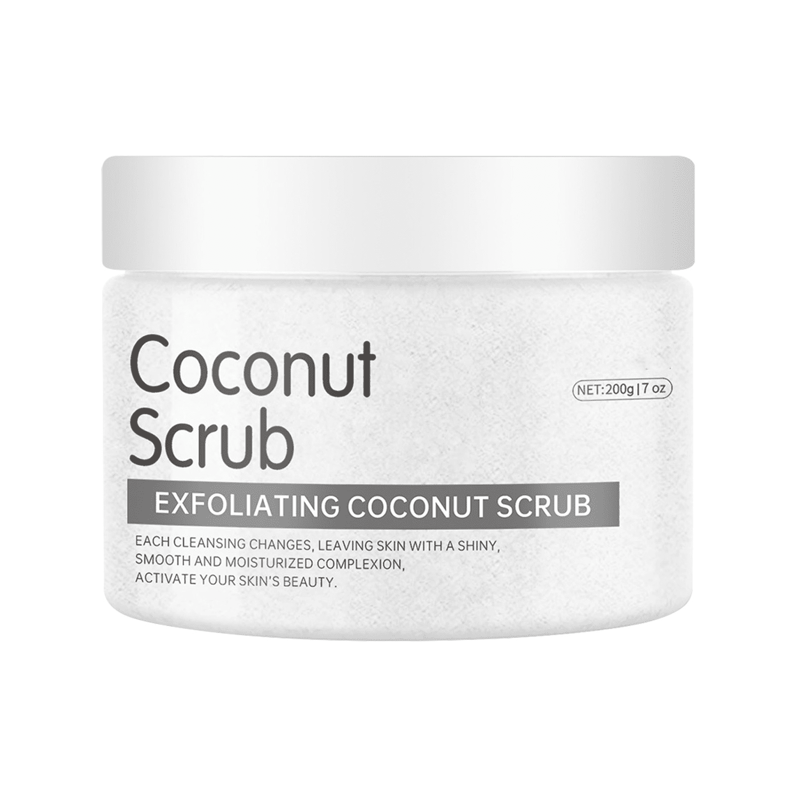 Beauos Premium Coconut Body Scrub Set - Dead Sea Salt Body Scrub With ...