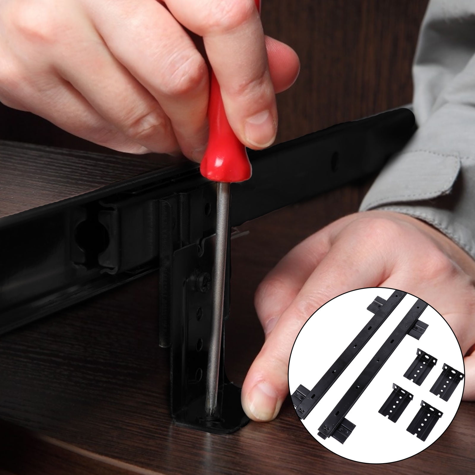 Beaupretty 1 Pair Keyboard Tray Guides For Under Desk Keyboard Mount ...