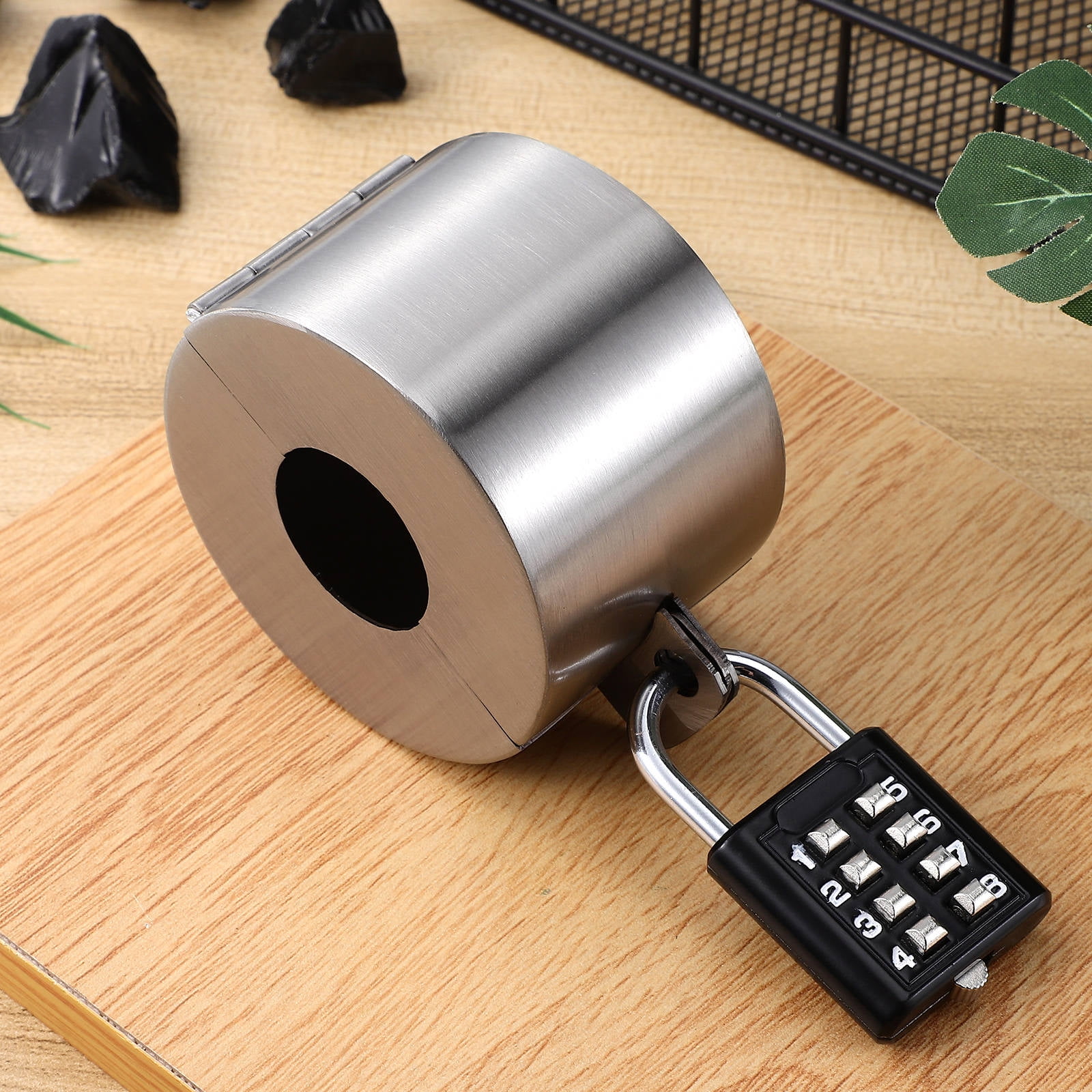 Beaupretty 1 Set Durable Outdoor Spigot Lock Silver Valve Lock Cover ...