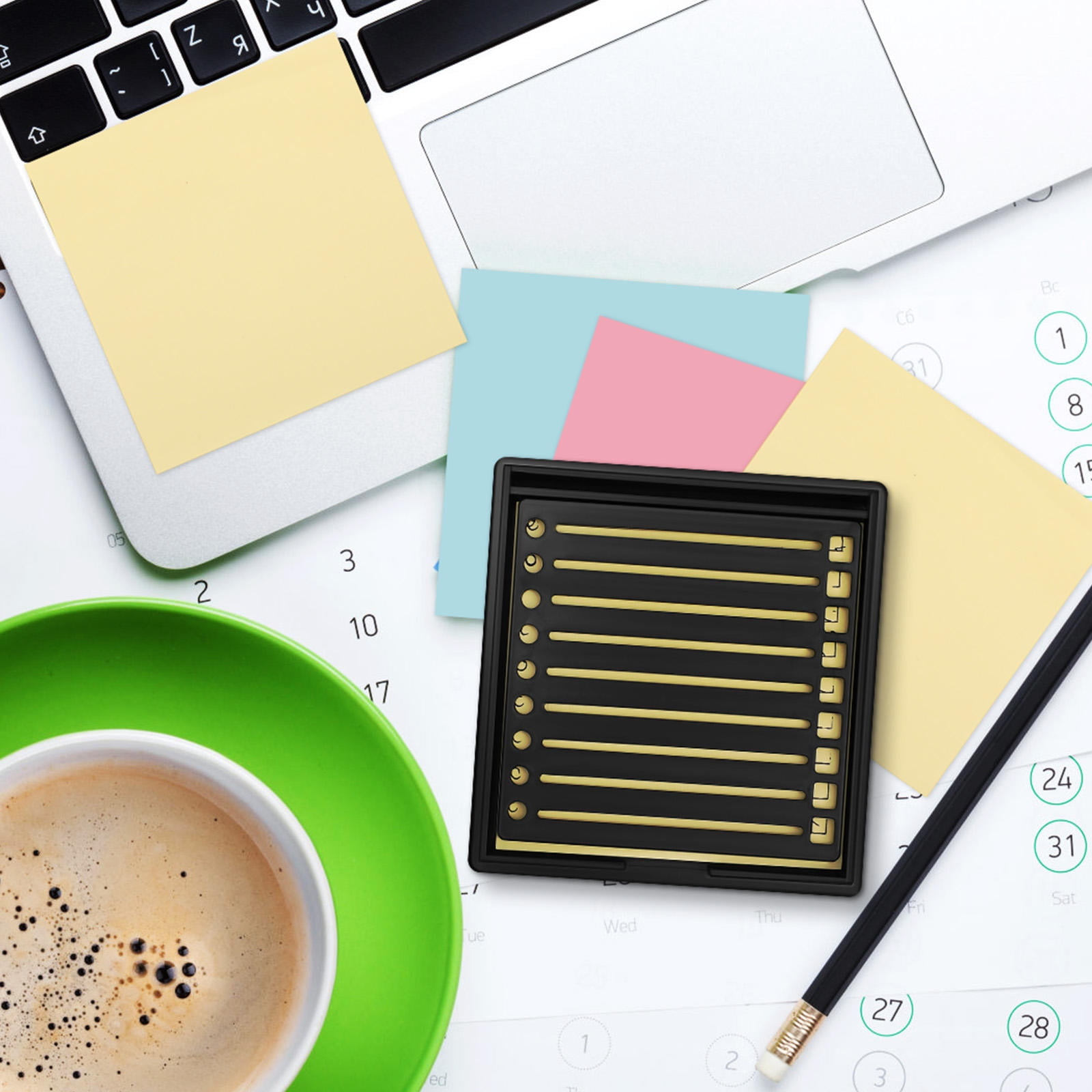 Beaupretty 1 Set Sticker Label Dispenser Black Paper Note Storage For ...