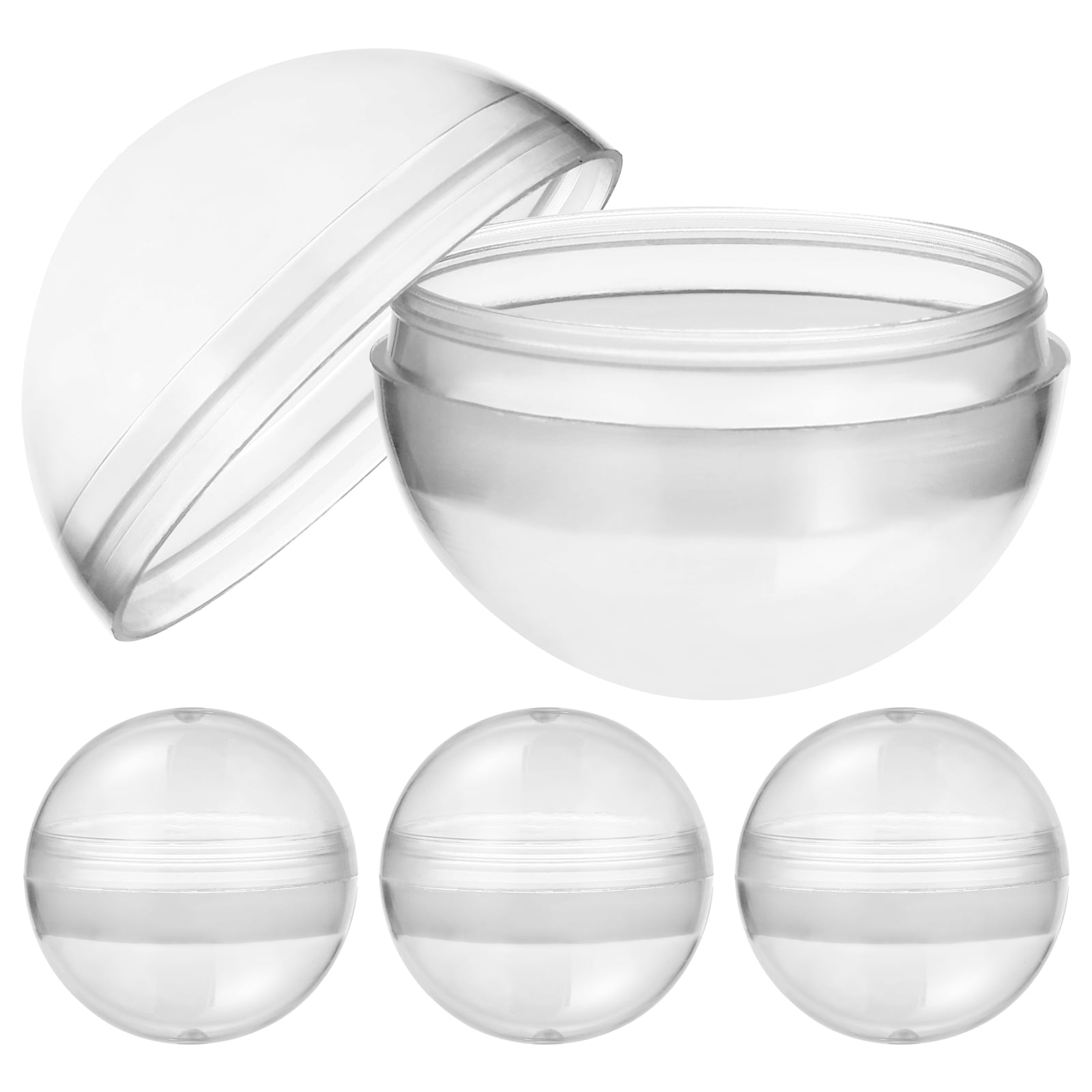 Beaupretty 100Pcs Gumball Sized Capsules Clear Plastic Twisted Simple ...