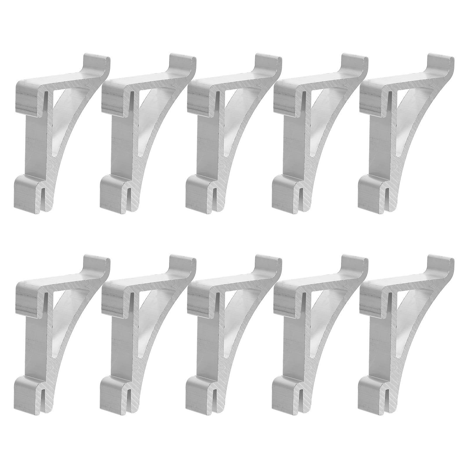 Beaupretty 10Pcs Freezer Shelf Holder Silver Aluminum Multipurpose ...