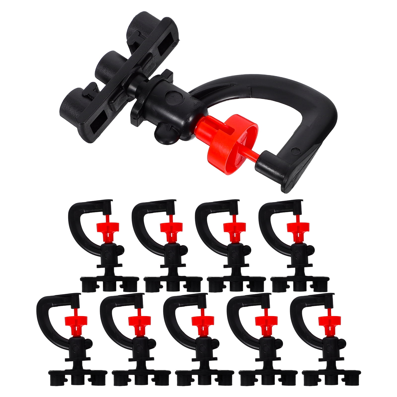 Beaupretty Lawn Irrigation Sprinkler 360 Degree Rotating Portable Black ...