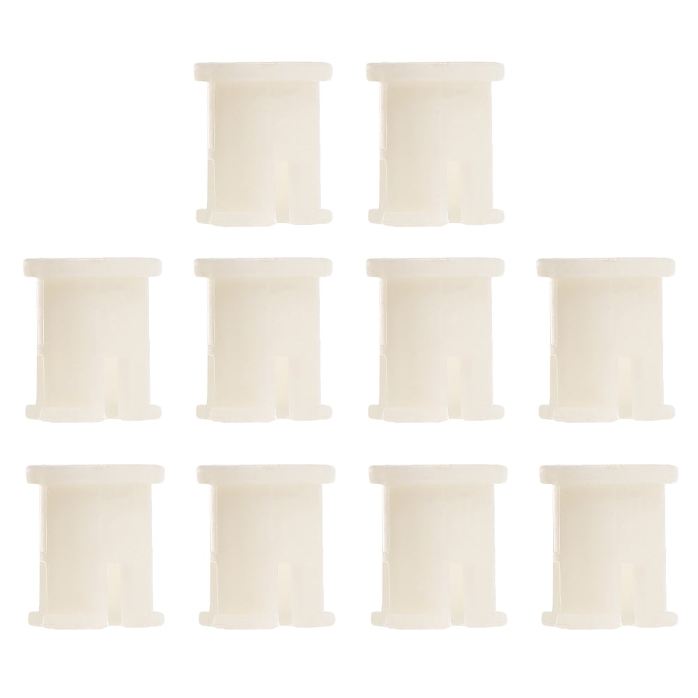 Beaupretty 10Pcs Wheel Insert Light Yellow Plastic Caster Stem Sleeve ...