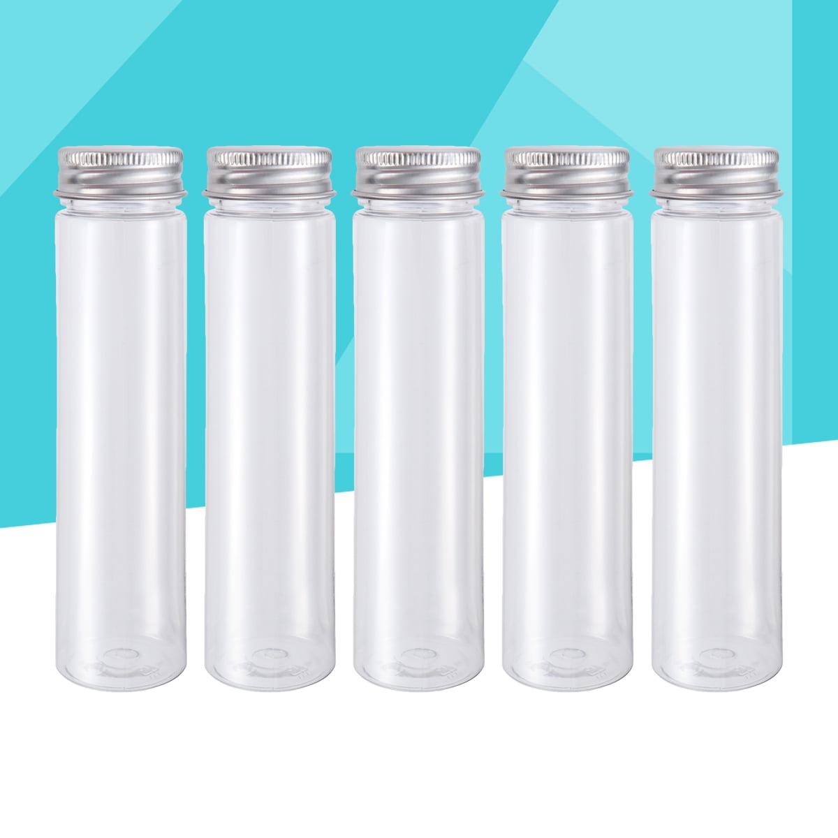 Beaupretty 12 PCS Flat Bottom Test Tubes with Lids Portable Travel Size ...