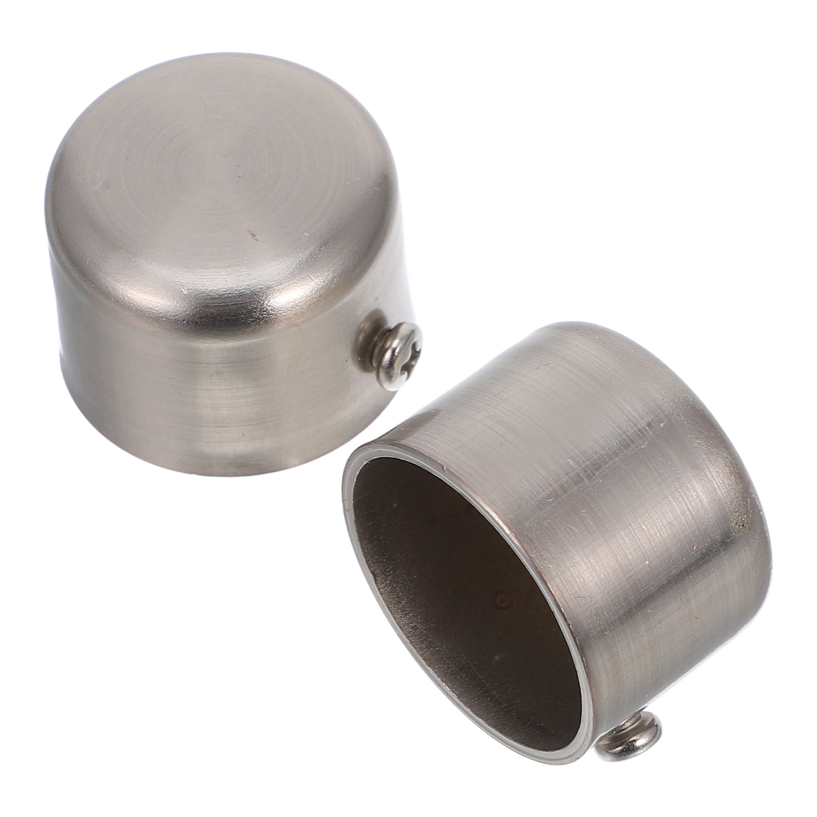 Beaupretty 2Pcs Silver Curtain Rod Decorative Heads Fit 28mm Drapery ...