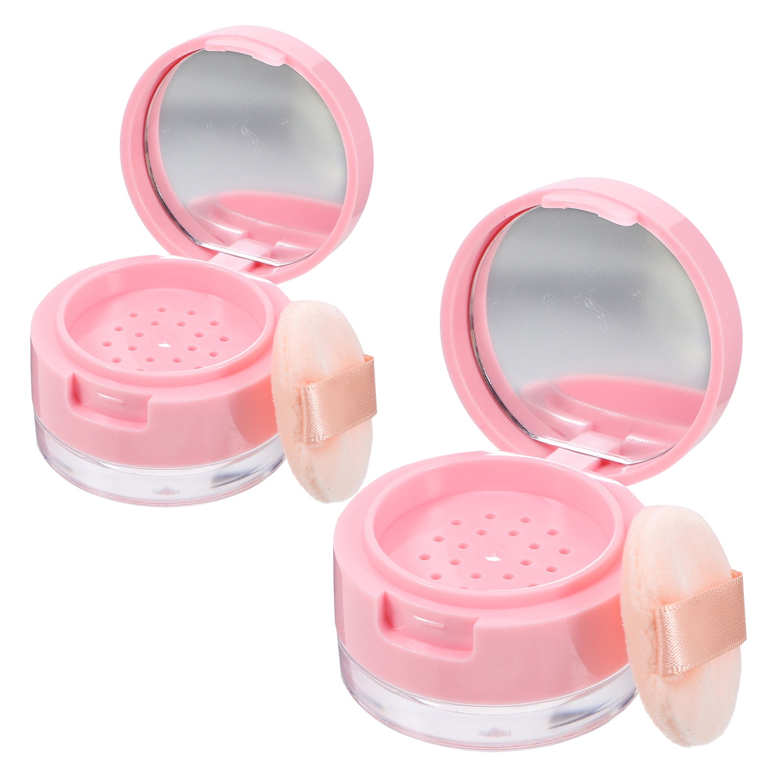 Beaupretty 2 Sets Clamshell Loose Powder Holder Made From For Easy ...