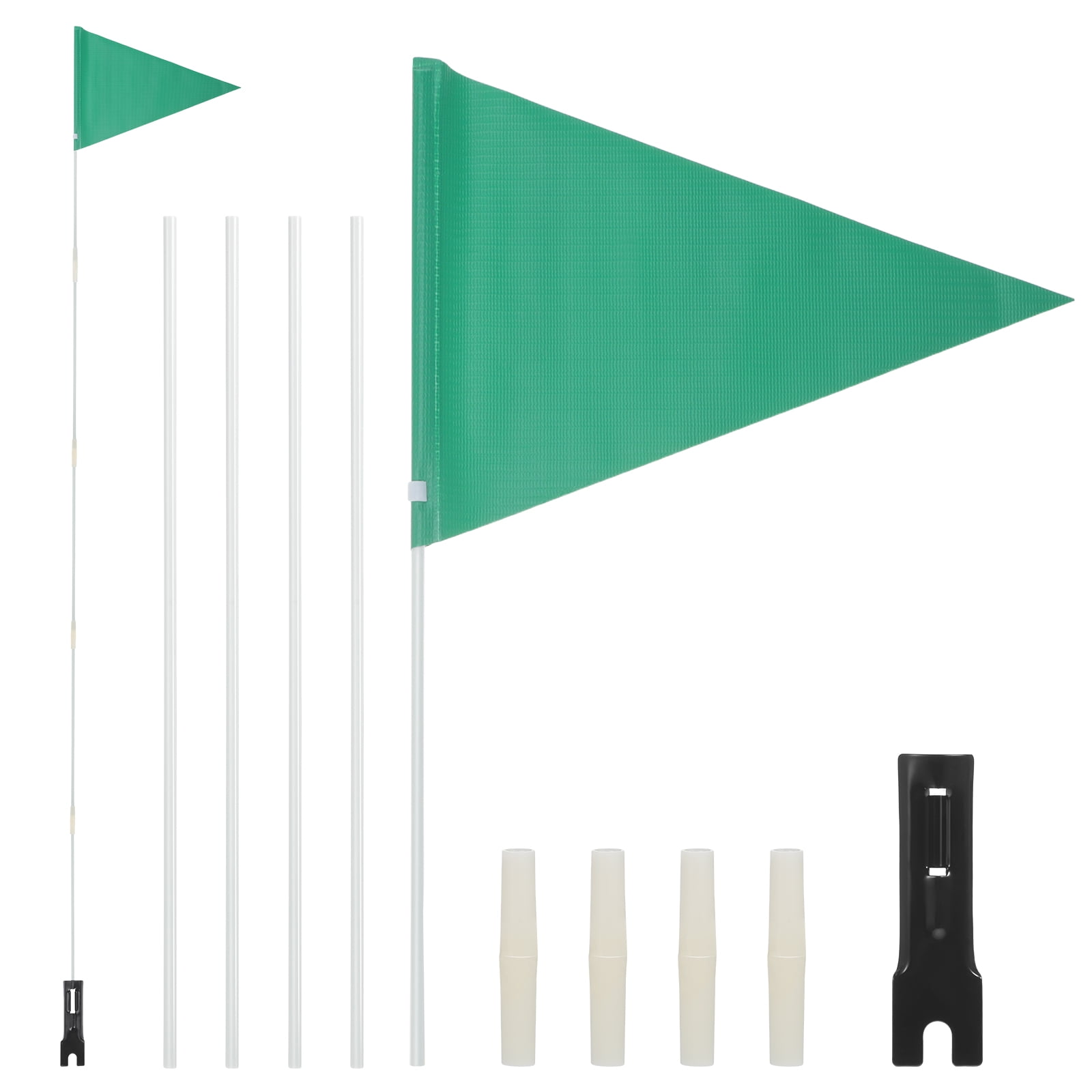Beaupretty 2 Sets per Pack Adjustable Bike Flag Pole Waterproof Green ...