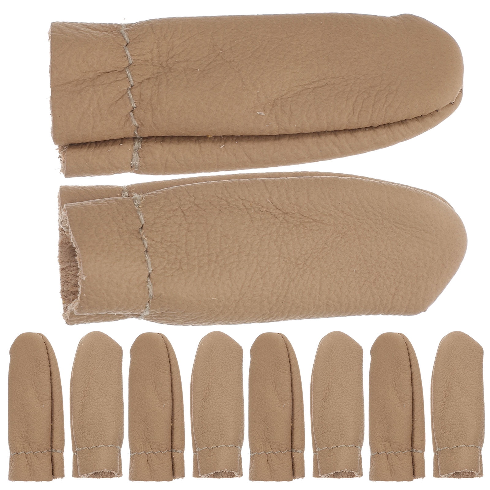 Beaupretty 20Pcs Finger Protection Leather Cots for Handicraft ...