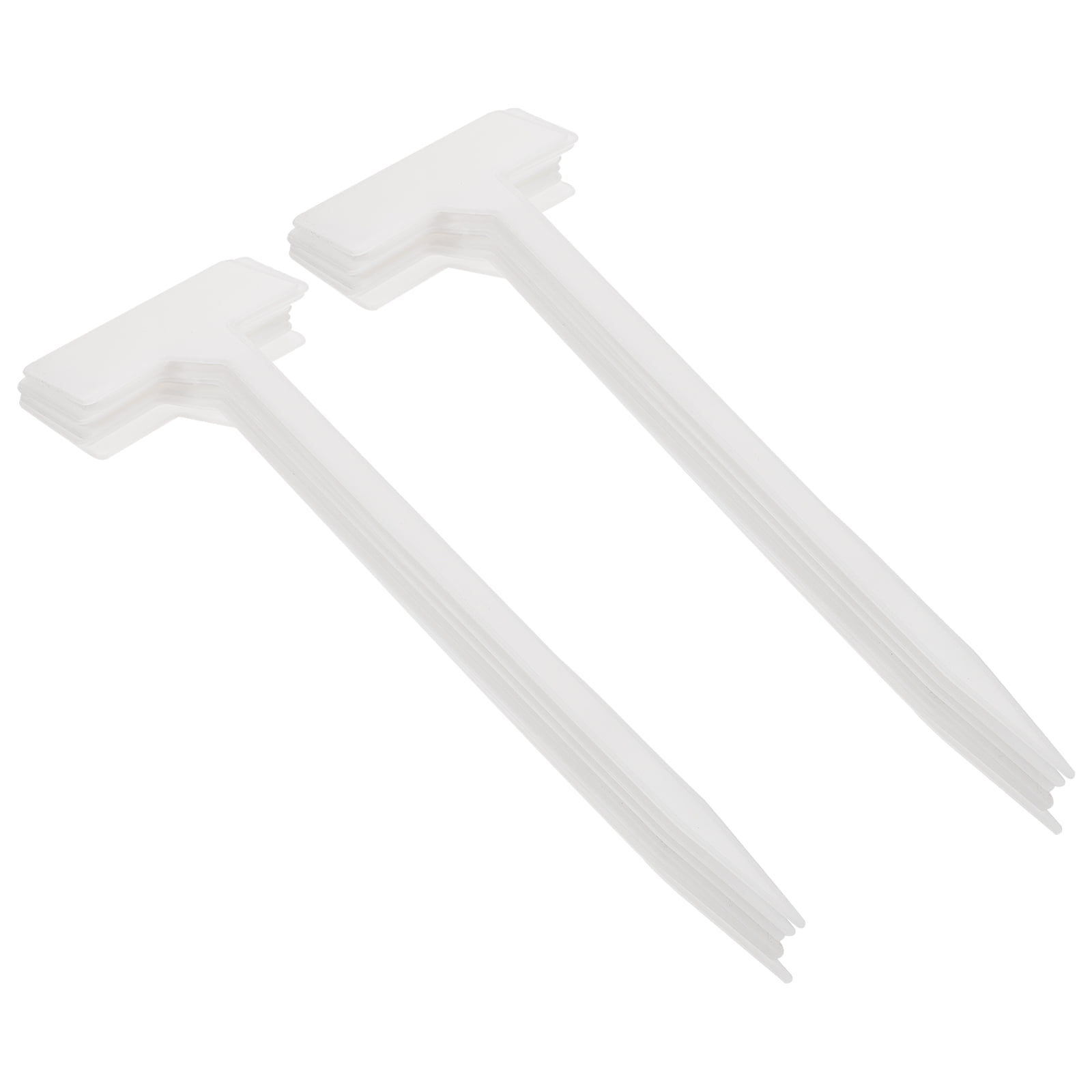 Beaupretty 20Pcs Waterproof Plastic Plant Tag White Garden Label Stakes ...