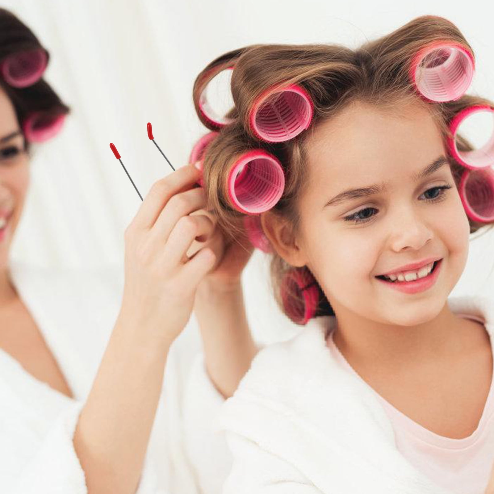 Beaupretty 24Pcs Roller Jaw Clamps Assorted Color Hot Curler Clips for ...