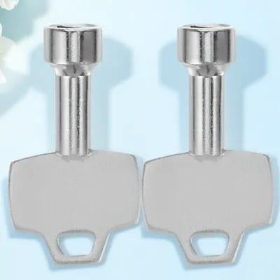 Beaupretty 2Pack Garbage Bin Lock With Key Silver Metal To Secure Trash ...