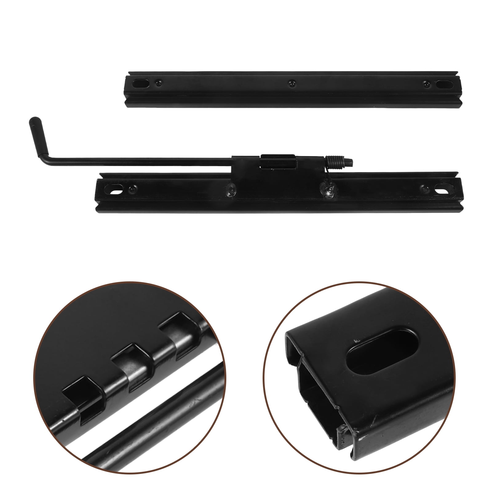 Beaupretty 2Pack Universal Bucket Seat Slider Tracks with Clips Black ...