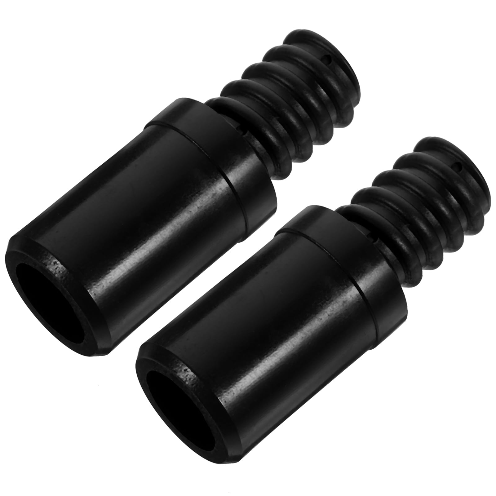 Beaupretty 2Pcs Threaded Extension Pole End Black Plastic Tips for Home ...